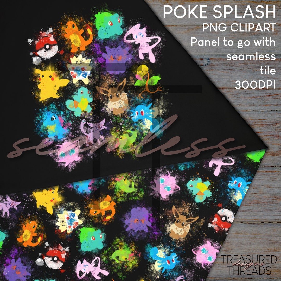 PNG Poke Splash Clipart - Etsy