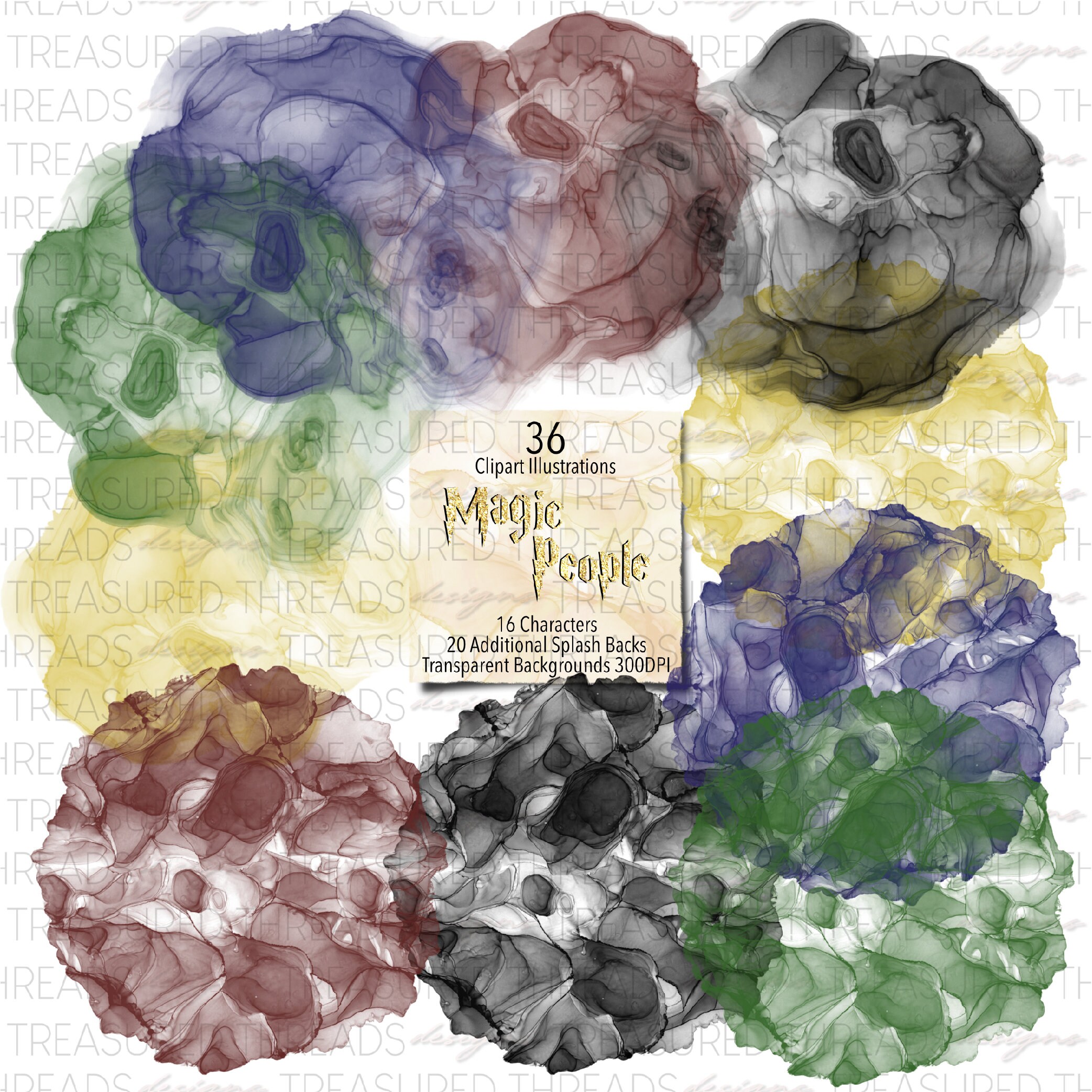 Magic People Character Clipart Set - Etsy