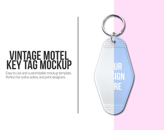 Motel Key Tag Vintage Style Key Tag Coffee and Sunshine Motel Key Tag ...