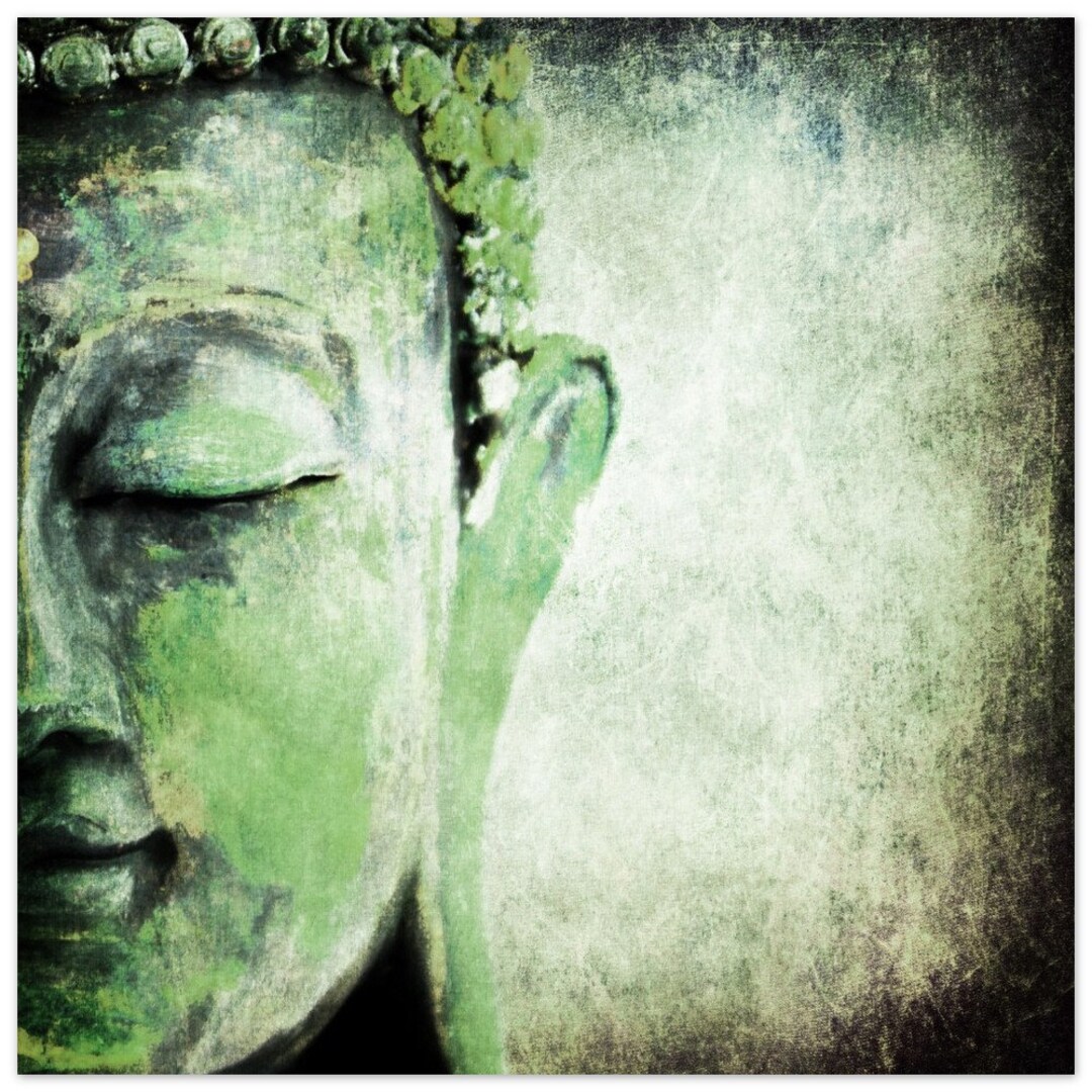 Green Buddha Poster - Etsy