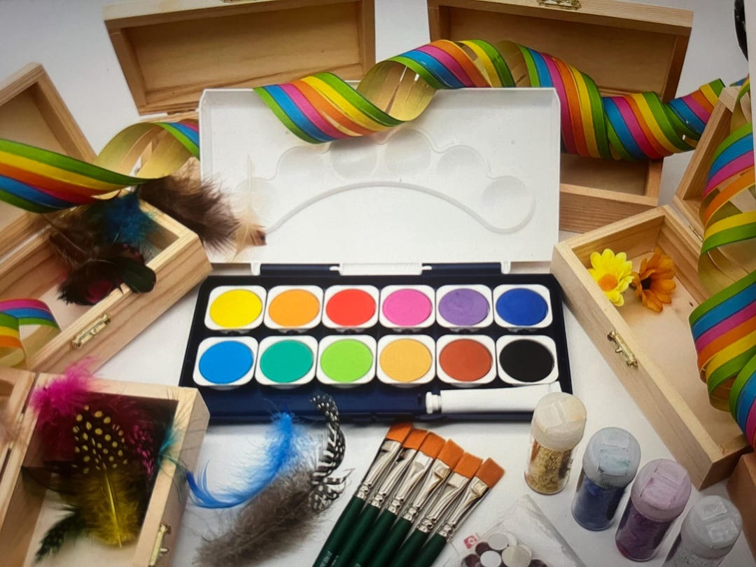 DIY Treasure Chest Craft Kit: Kids Birthday Activity, Made in Germany ...