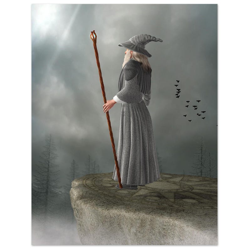 Wizard Poster, Fantasy Art Poster, Wall Decor, Home Decor - Etsy
