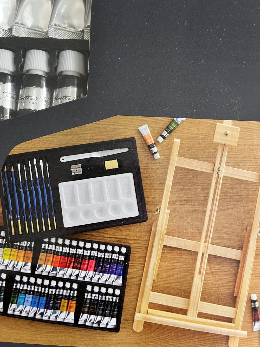 Oil Paint and Easel Set 51 Piece Set, Oil Paint Set, Art Supplies - Etsy