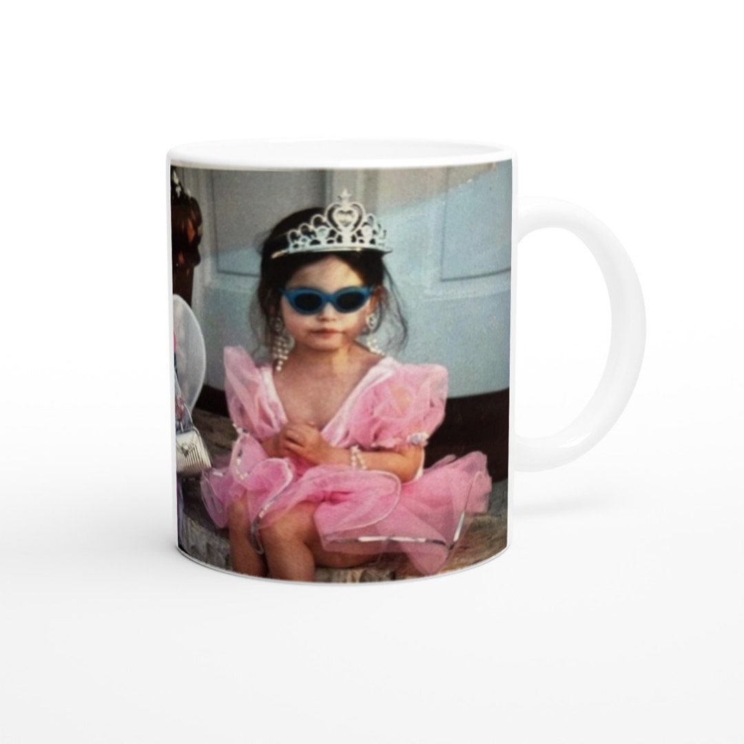 Little Girl Wearing Tiara Mug, Birthday Gift, Christmas Gift, Gift for ...