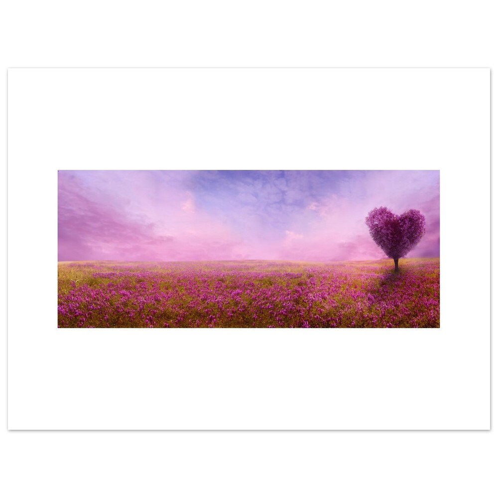 Purple Heart Tree Poster, Wall Decor, Home Decor - Etsy