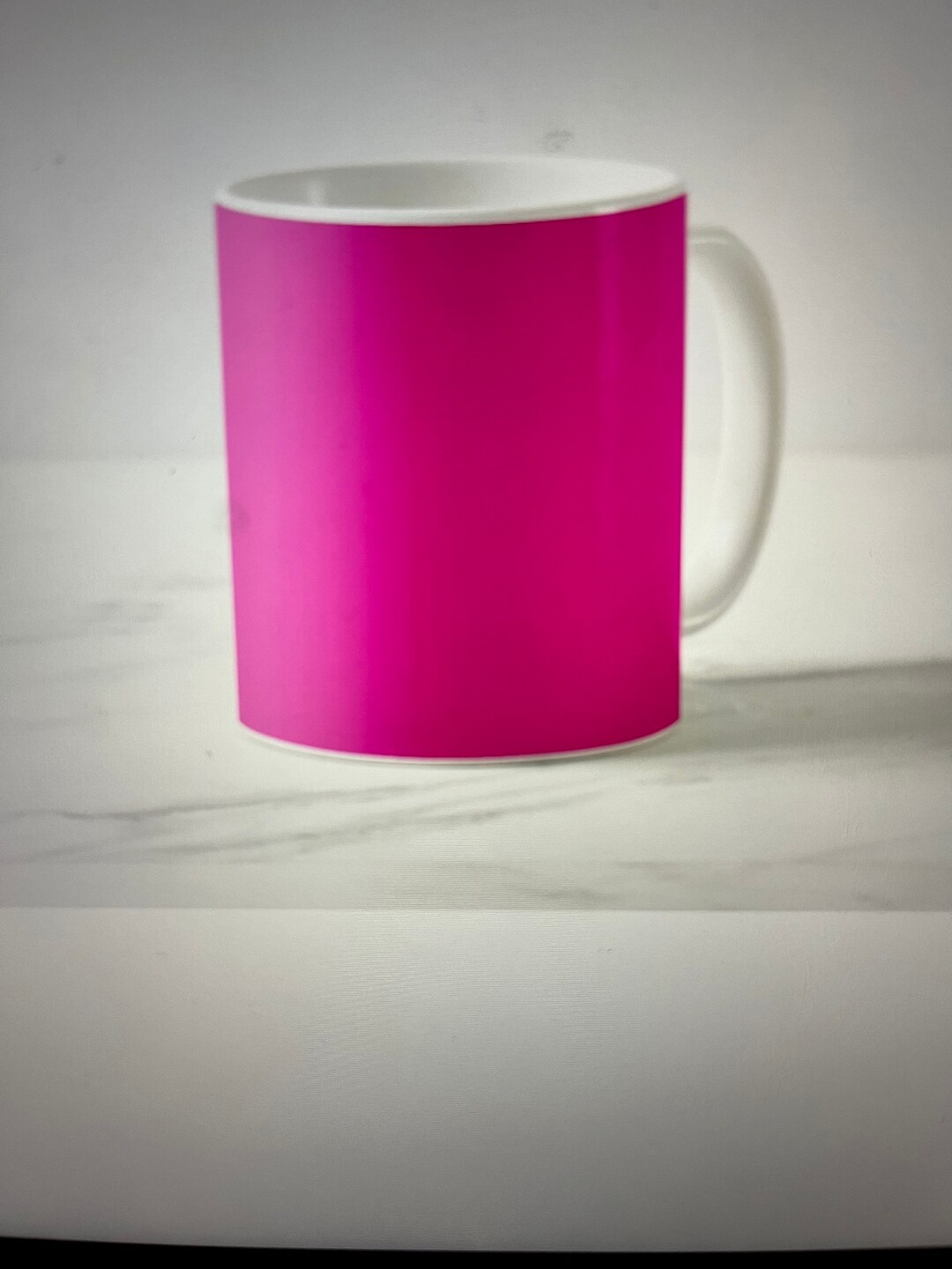 Neon Pink Mug - Etsy