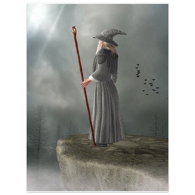 Wizard Poster, Fantasy Art Poster, Wall Decor, Home Decor - Etsy