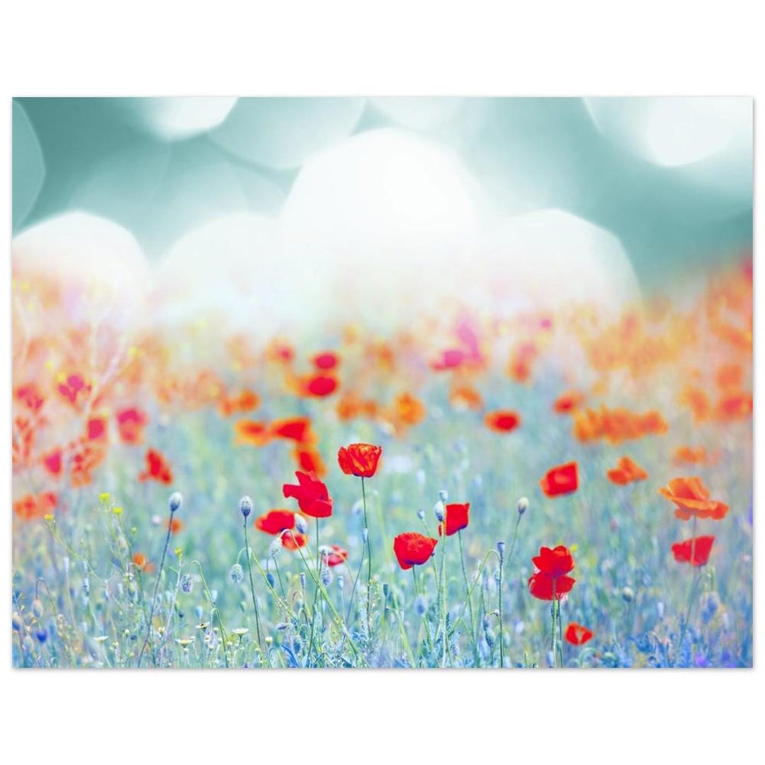 Poppy Field Poster, Nature Poster, Wall Decor, Home Decor - Etsy