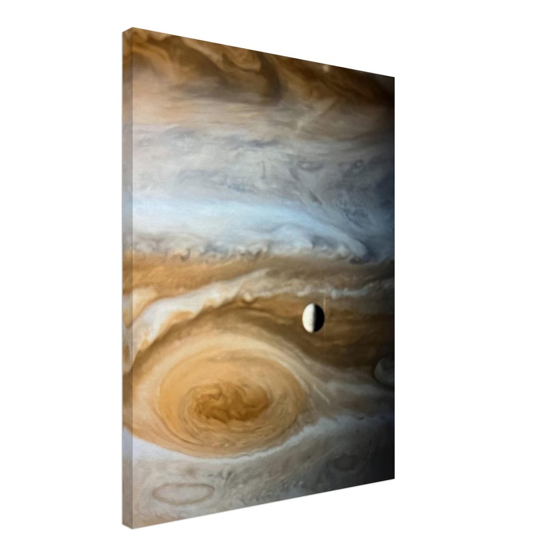 Jupiter & Europa Canvas Wall Art: Outer Space Print - Etsy