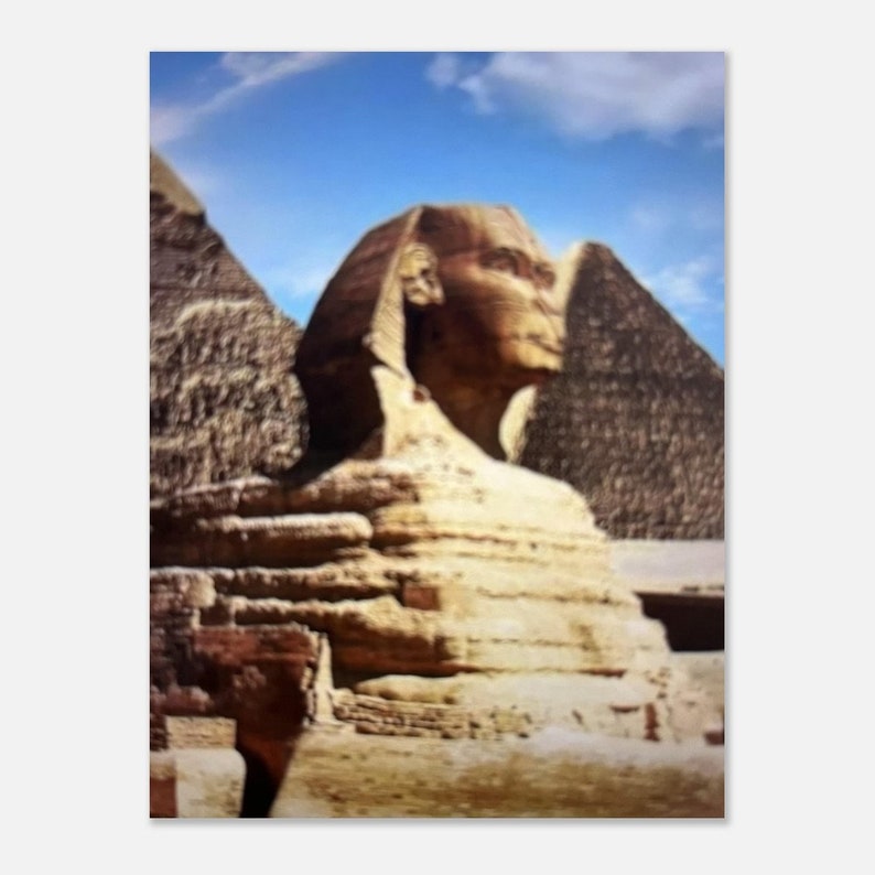 Sphinx Poster, Egypt Poster - Etsy
