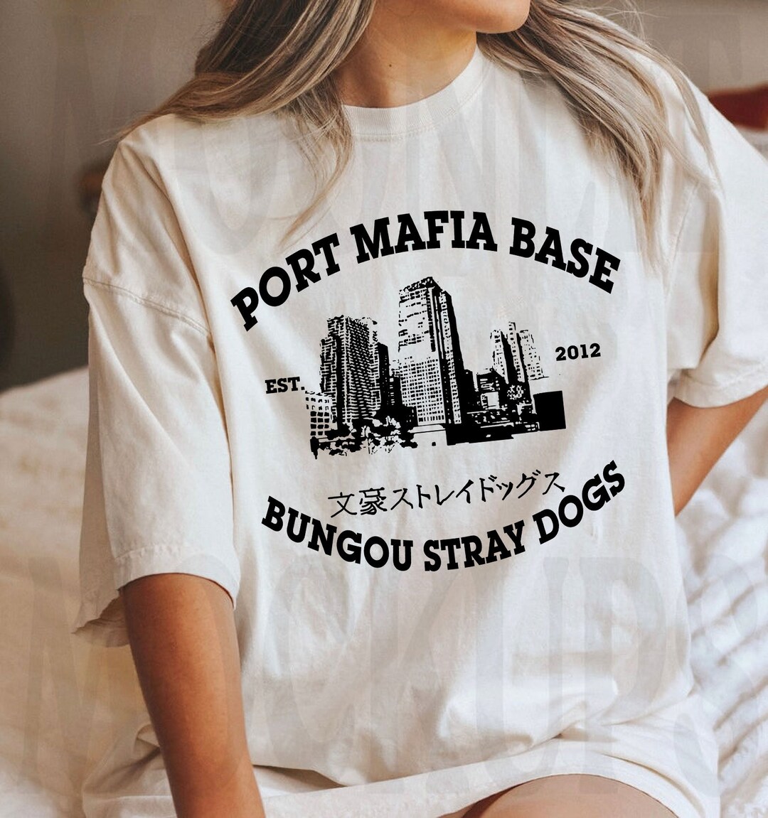 Port Mafia Bungou Shirt, Osamu Dazai Shirt, Bsd Merch, Anime Shirt ...