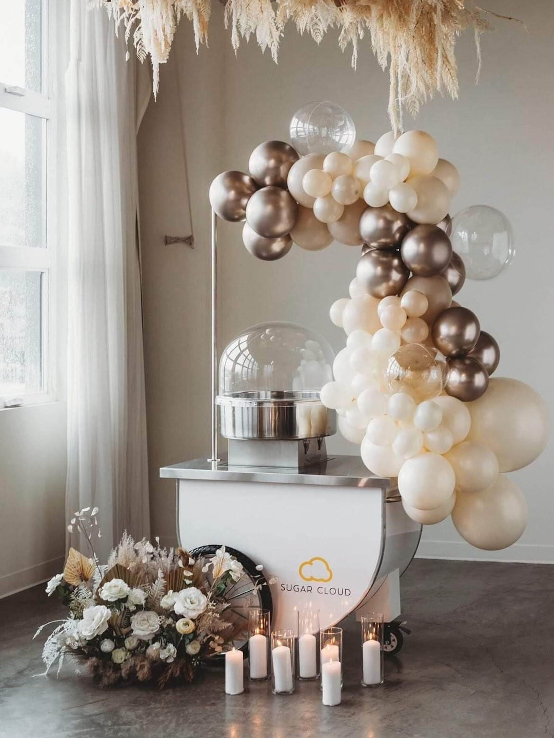 Cotton Candy Cart | Mini Sweets Cart by Bar A La Cart | Portable Cotton ...