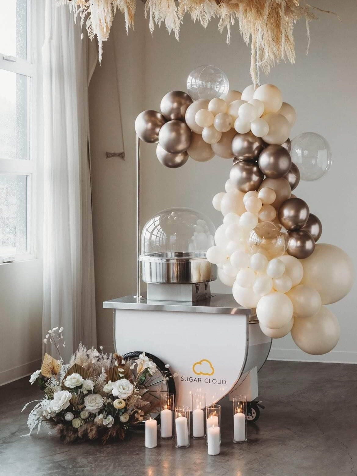 Cotton Candy Cart | Mini Sweets Cart by Bar A La Cart | Portable Cotton ...