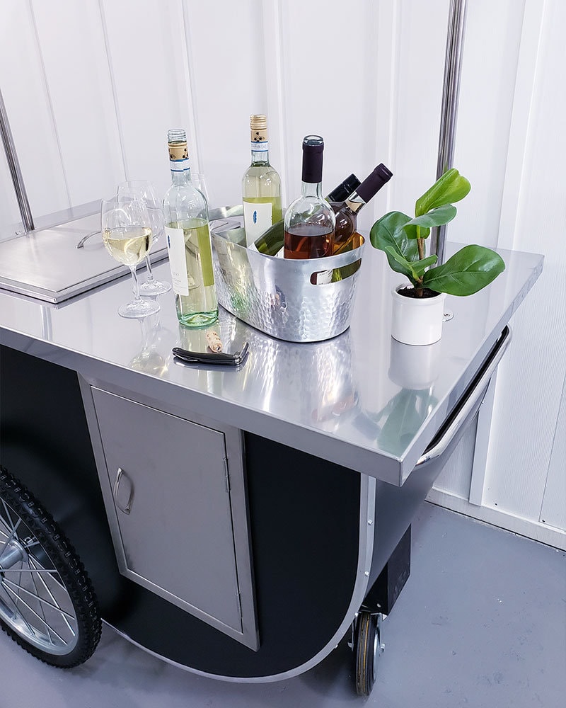 Mobile Bar With Ice Chest | Standard Cart by Bar a La Cart | Portable ...