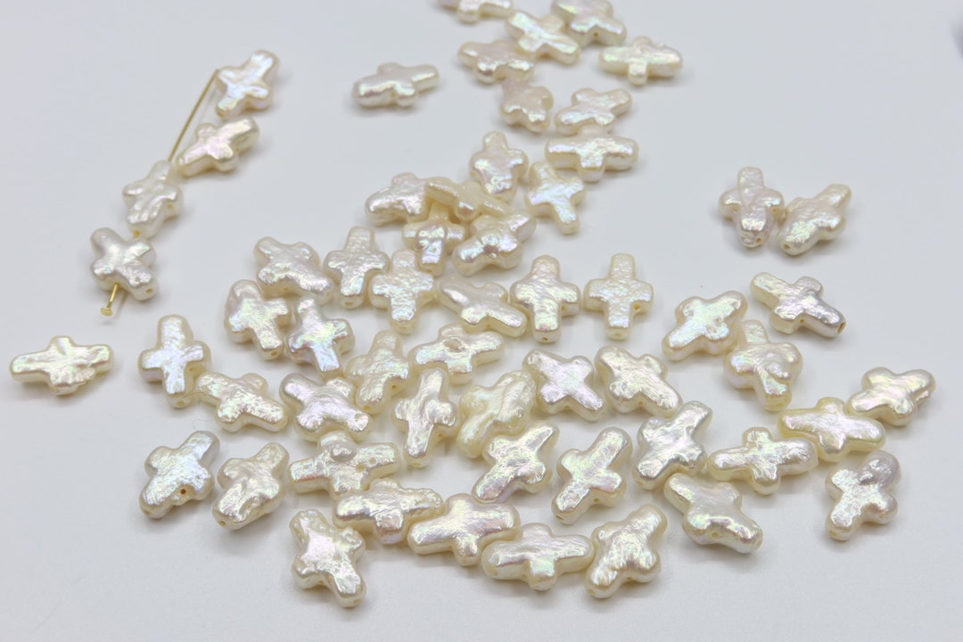 Cross-shaped Pearls, 9*14mm, With 2 Kinds of Holes! - Etsy