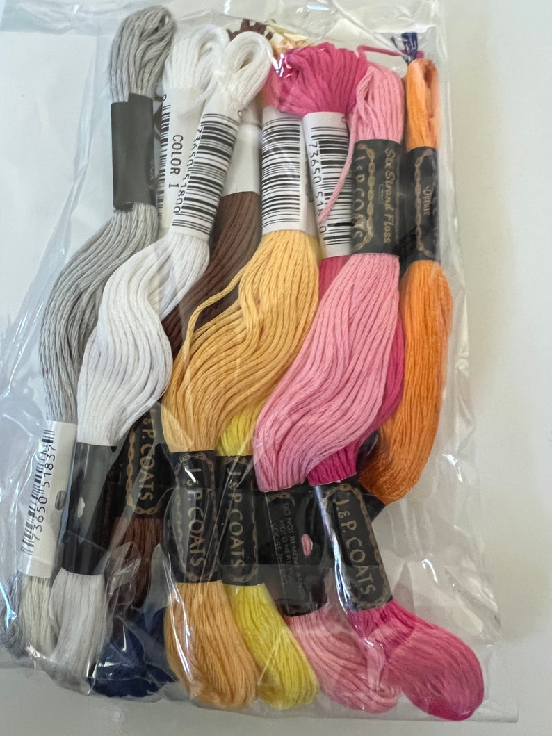 J&P Coats Embroidery Floss Grab Bag of 12 Skeins Mixed Colors New - Etsy