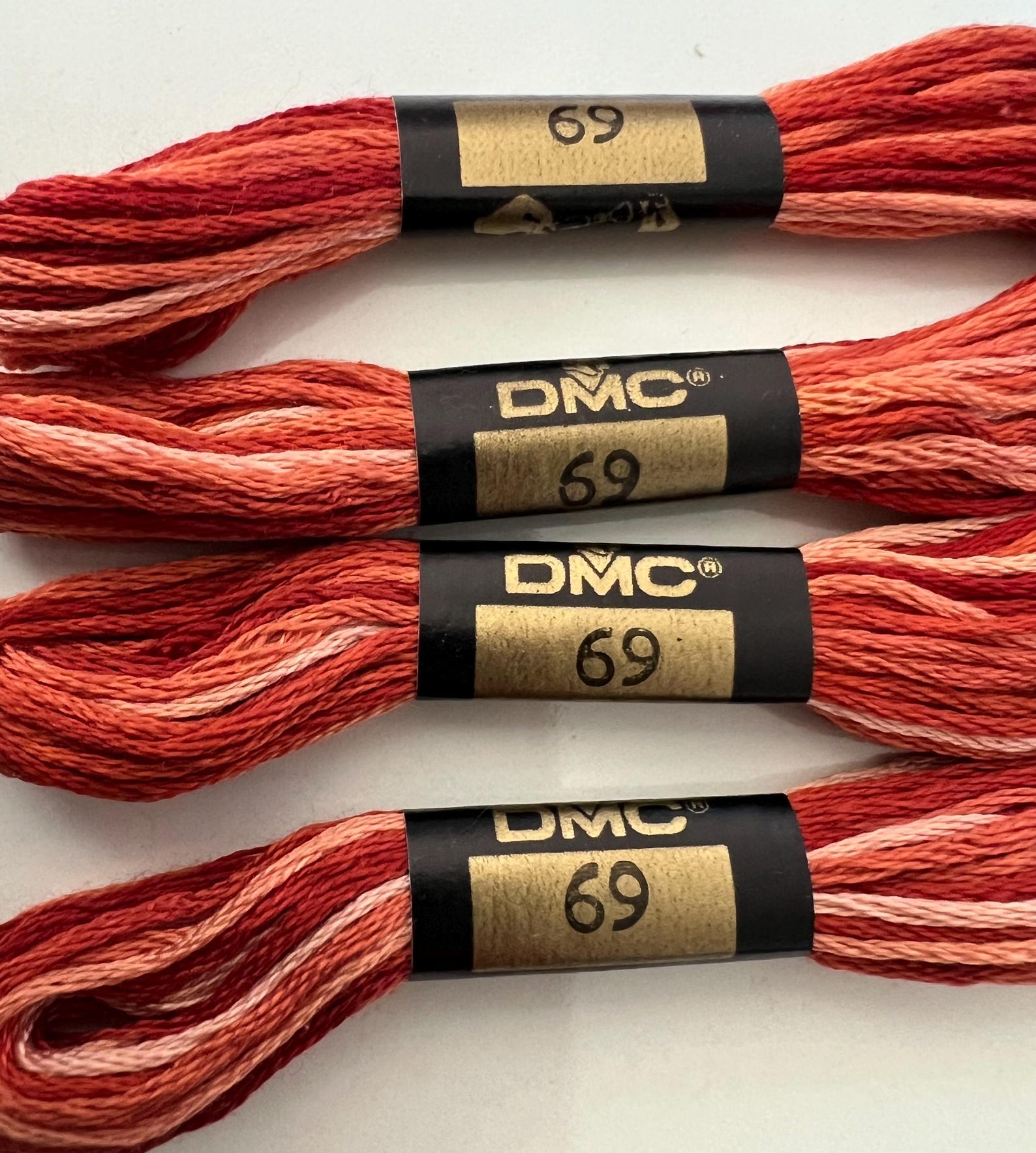 DMC Variegated Embroidery Floss 94 Variegated Khaki Green Floss Lot of ...