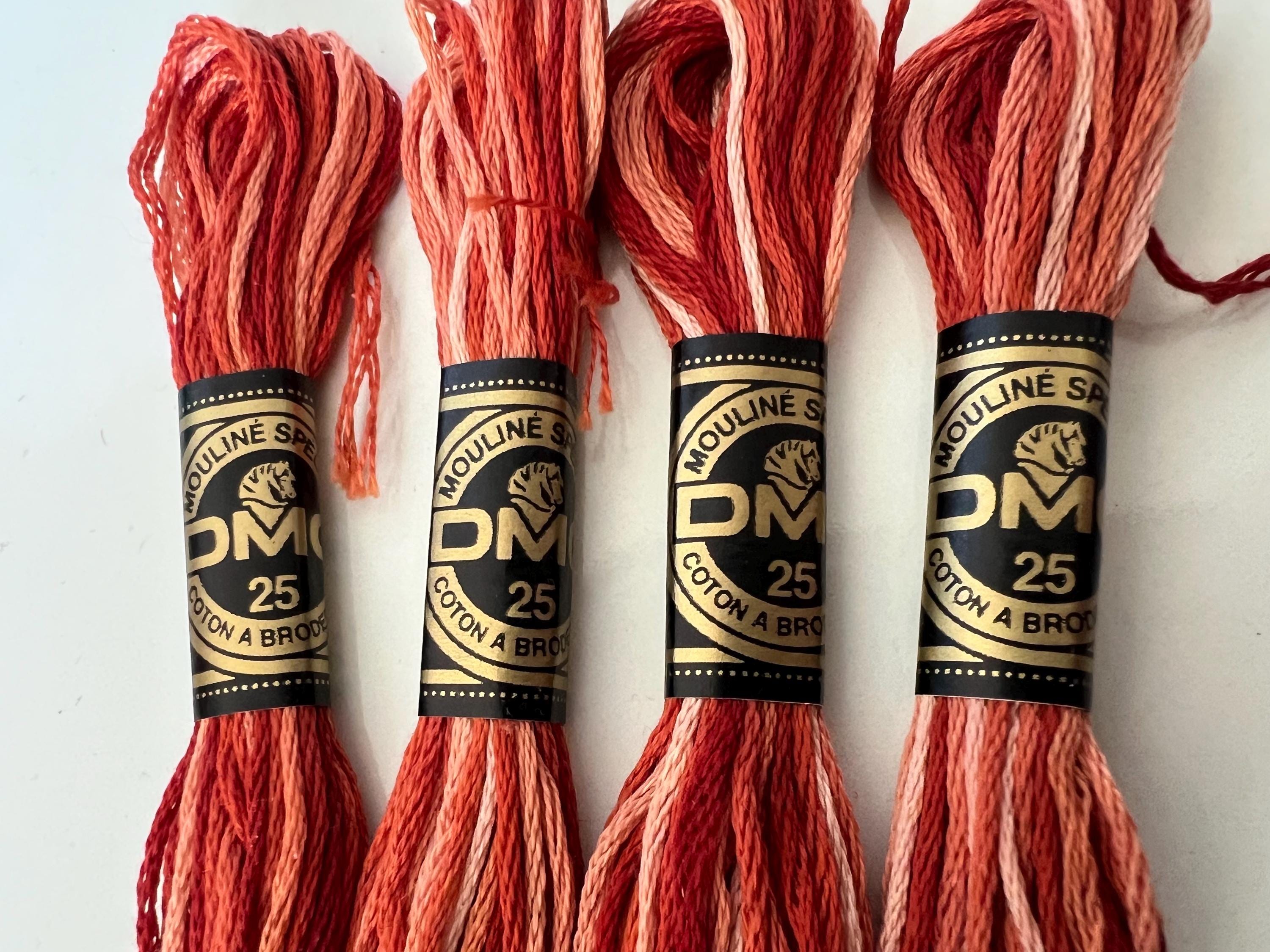 DMC Variegated Embroidery Floss 94 Variegated Khaki Green Floss Lot of ...