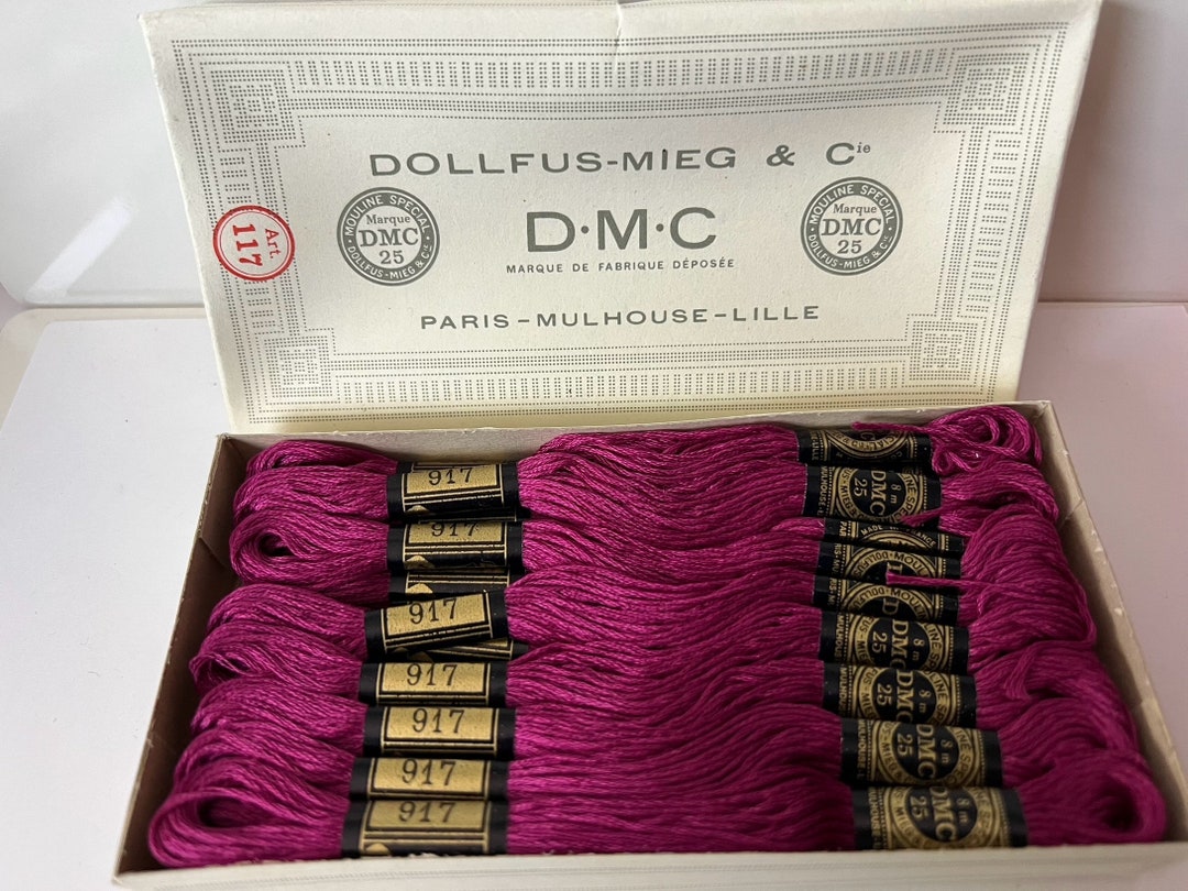 DMC # 917 Medium Plum Floss Box of 24 - Etsy