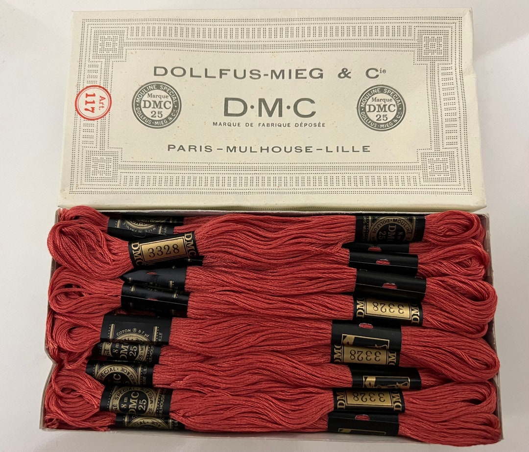 DMC Embroidery Floss # 3328 Dark Salmon Box of 24 NEW - Etsy