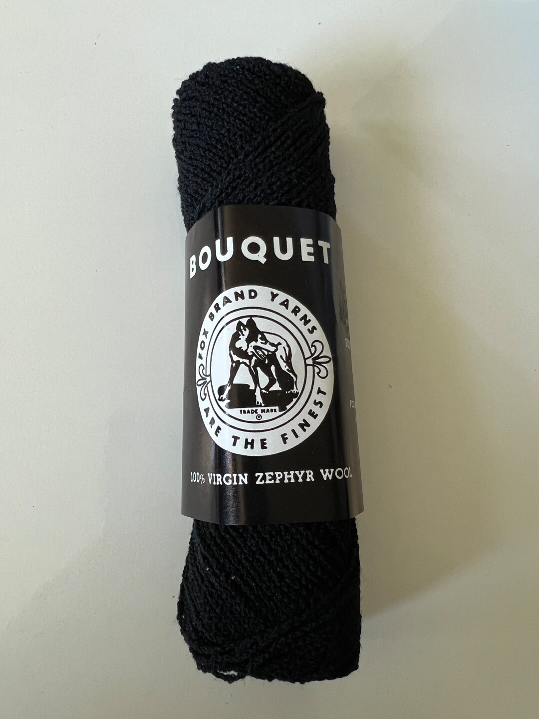 Fox Brand Yarn Bouquet 100% Virgin Zephyr Wool 1 Oz Skeins Black New - Etsy