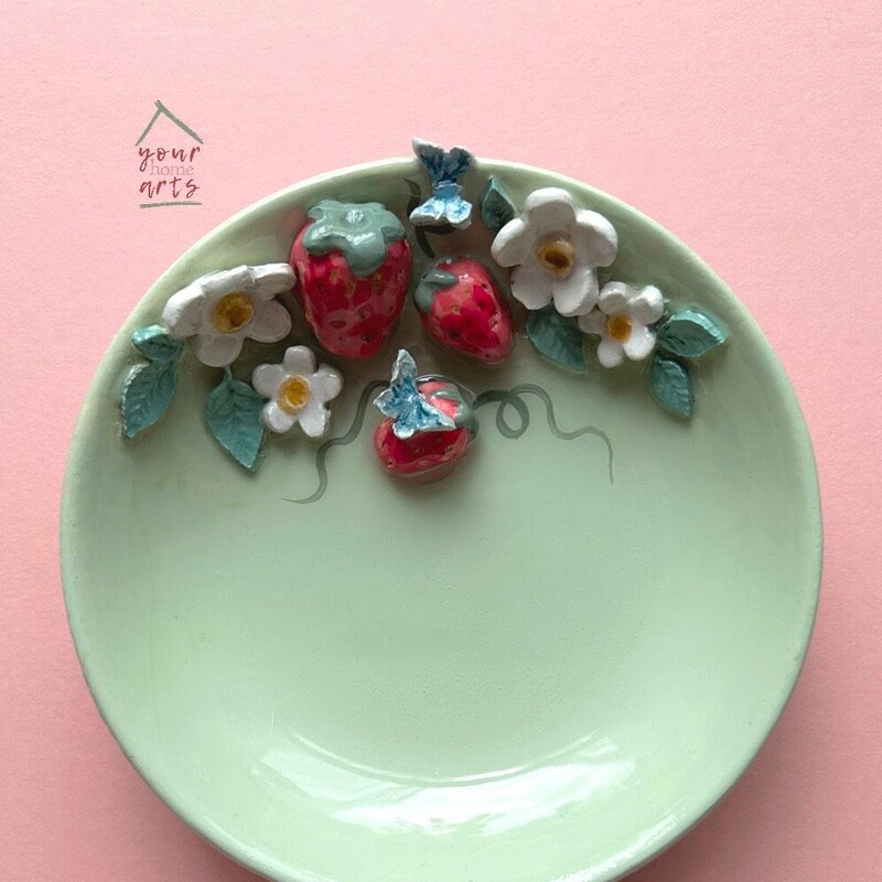 Floral Trinket Dish - Etsy