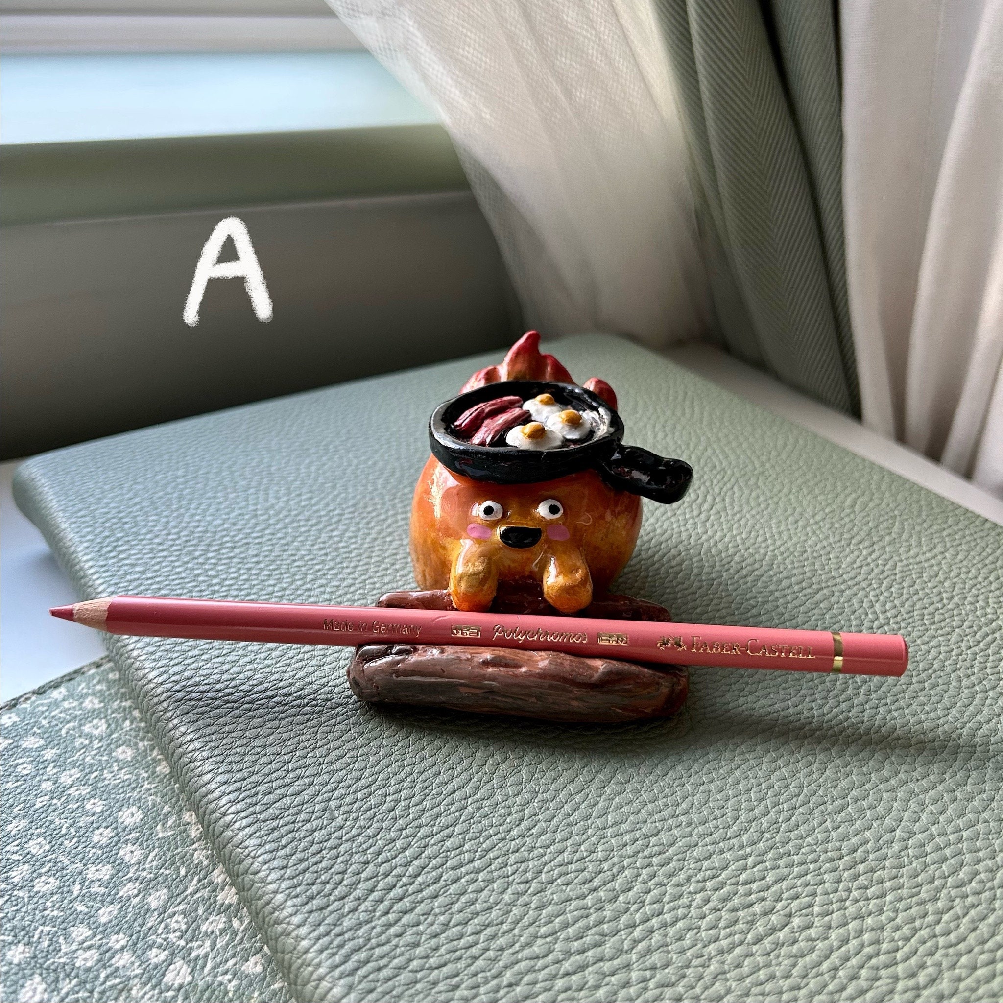 Hand Made Clay Desk Buddy Howl's Moving Castle Calcifer Desk Buddy ...