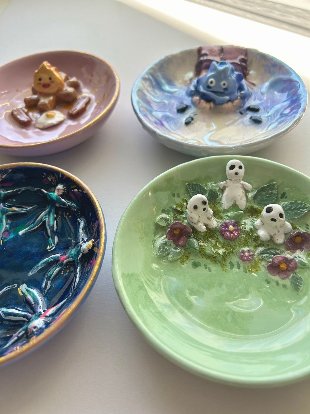 Handmade Clay Trinket Dish Studio Ghibli Trinket Dish Clay Dish Clay ...