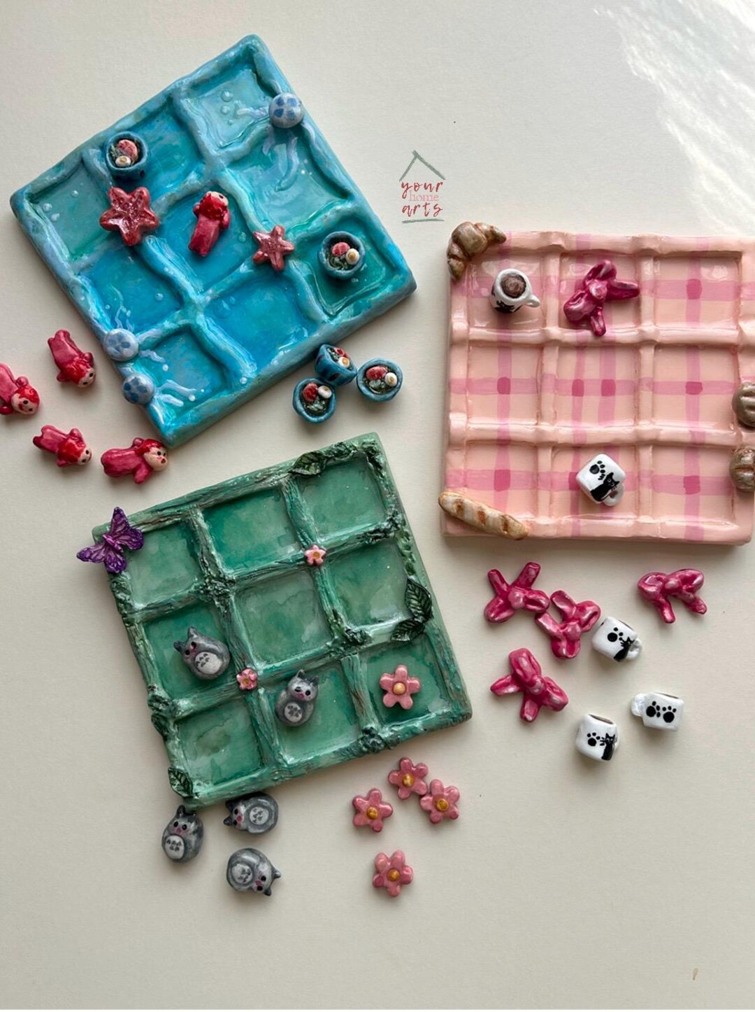 Kiki's Delivery Service Clay Tic Tac Toe Game - Etsy