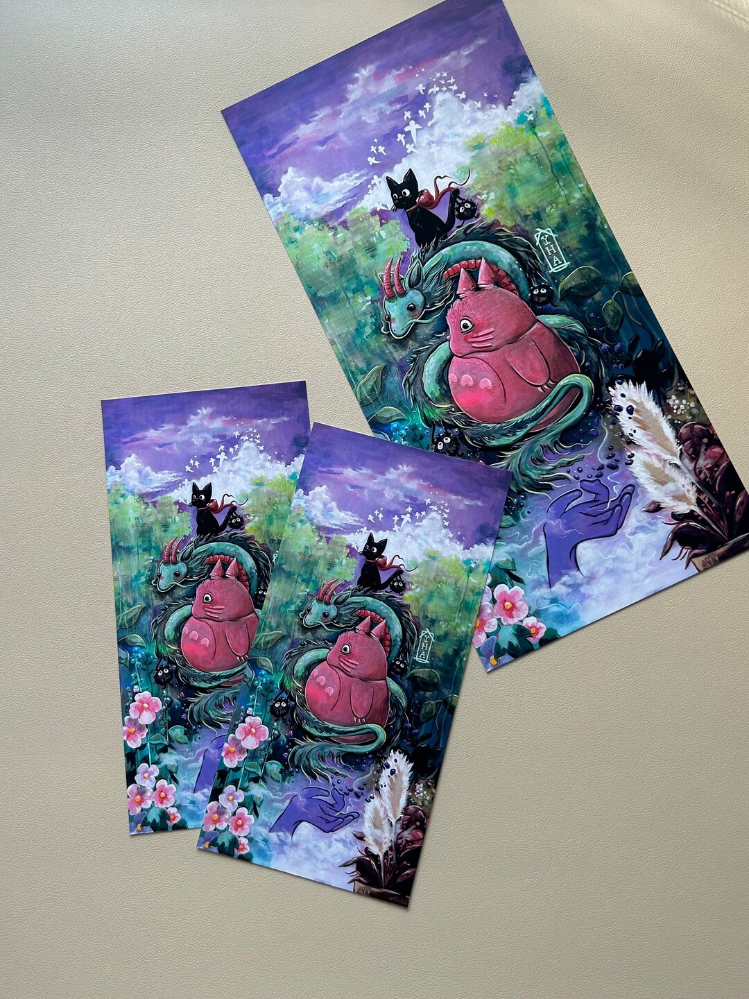 Studio Ghibli Inspirited Painting Prints | Studio Ghibli Art Prints ...