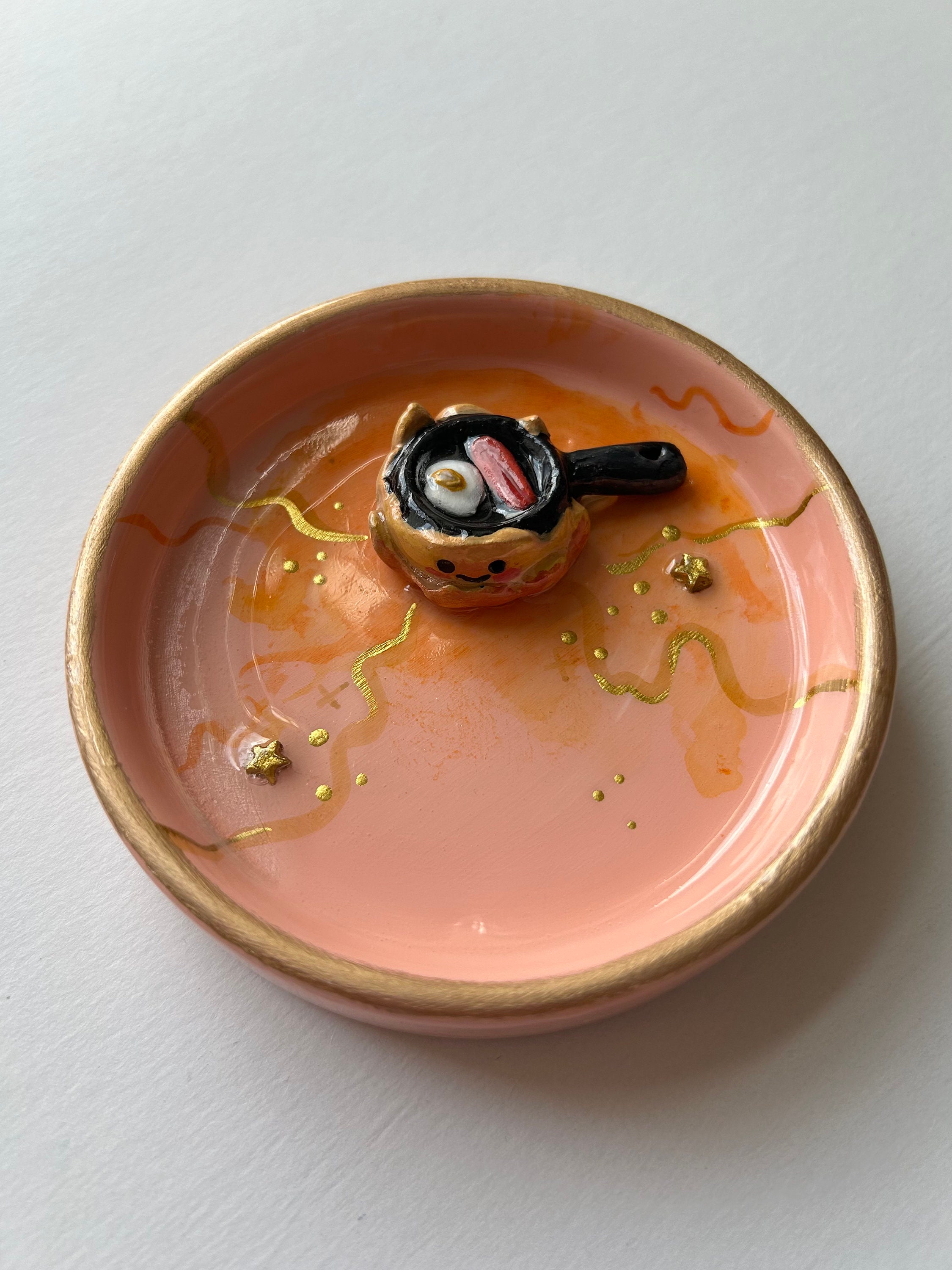 Handmade Clay Trinket Dish Studio Ghibli Trinket Dish Clay Dish Ceramic ...