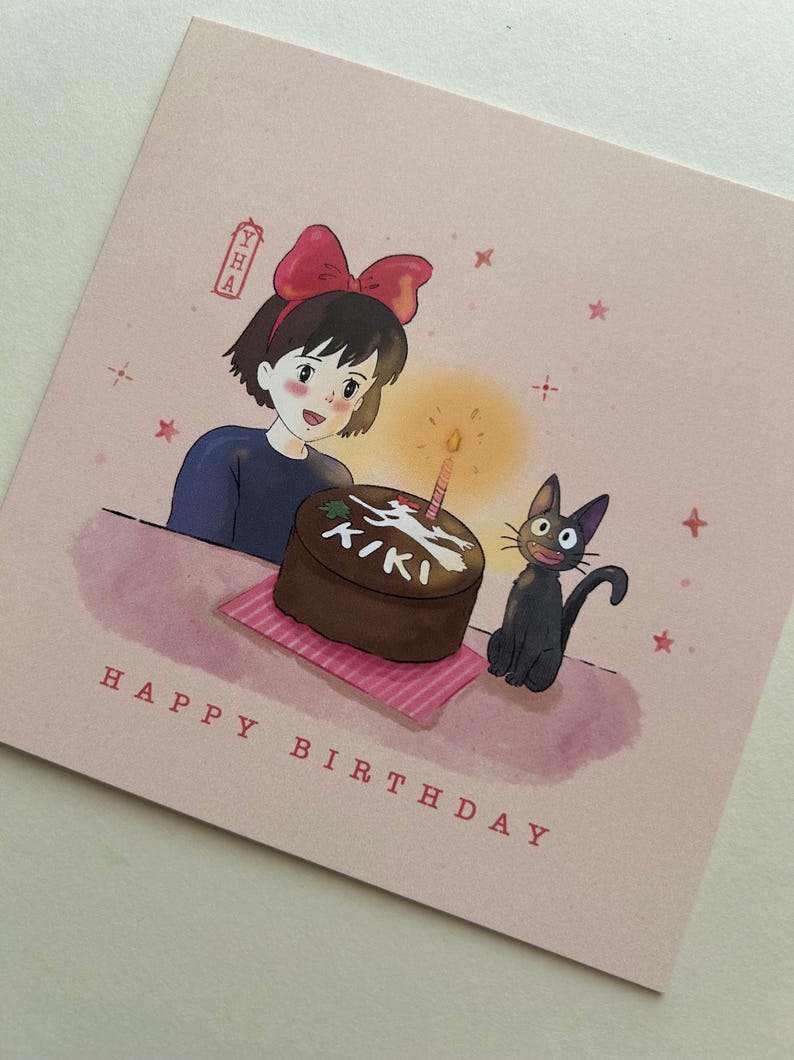 Kiki's Delivery Service Birthday Card - Etsy