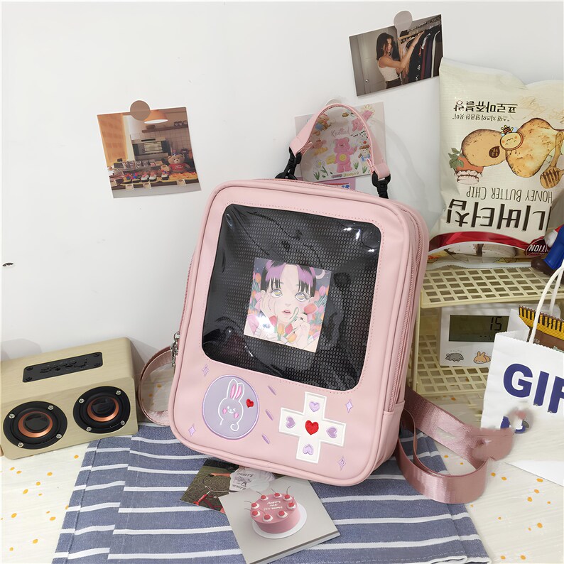 CUTE Transparent Ita Bag Videogame, Valentines Day Gift, Crossbody Ita ...