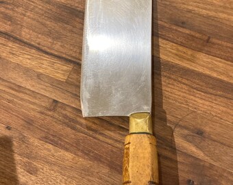 Large Meat Cleaver Antique | Etsy