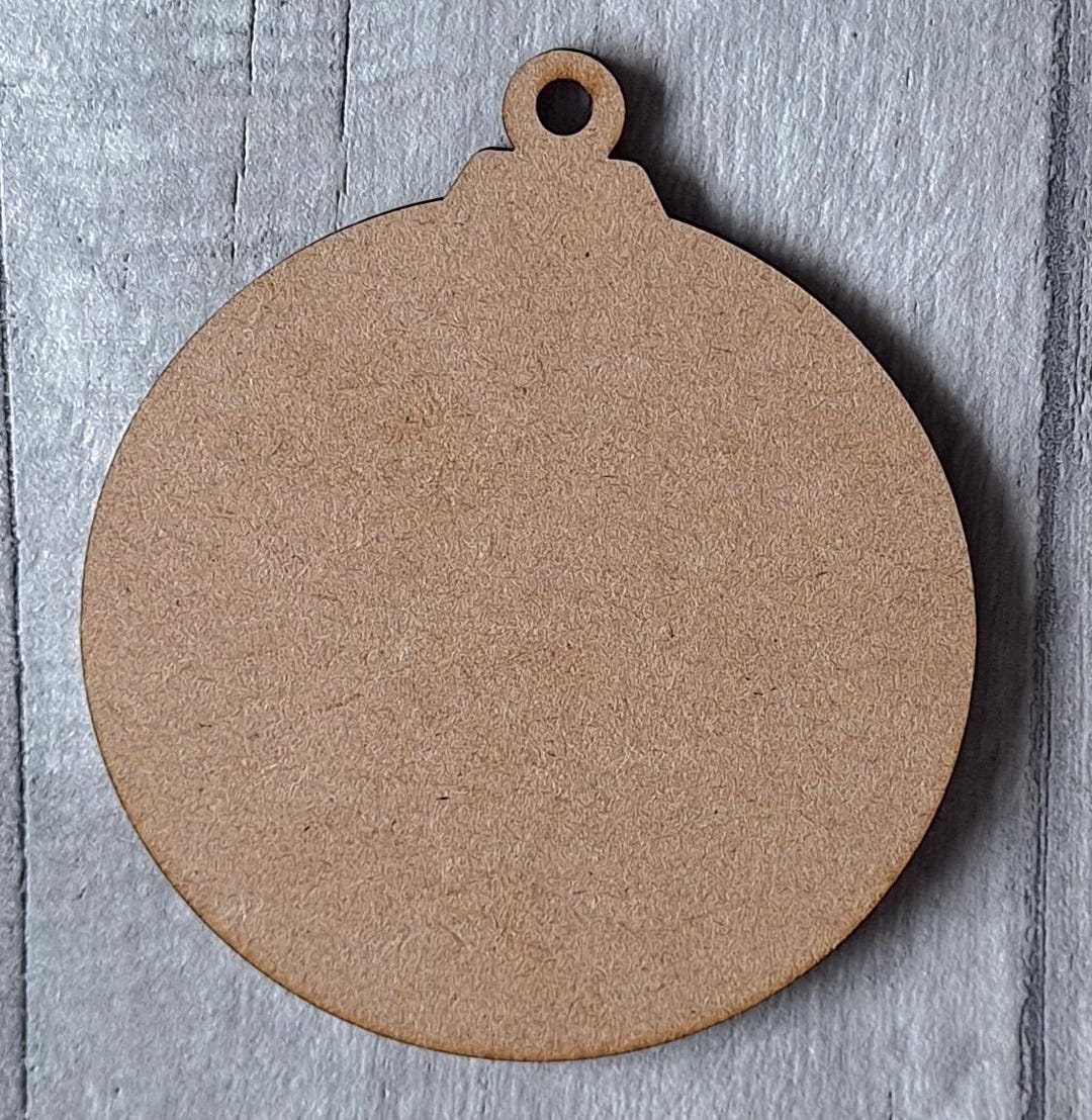 MDF Christmas Baubles, MDF Craft Blanks, Wooden Xmas Baubles, MDF ...