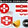 Medkit Wrappers, Health, Bandage, Printable, Paper Towel, Water Bottle ...