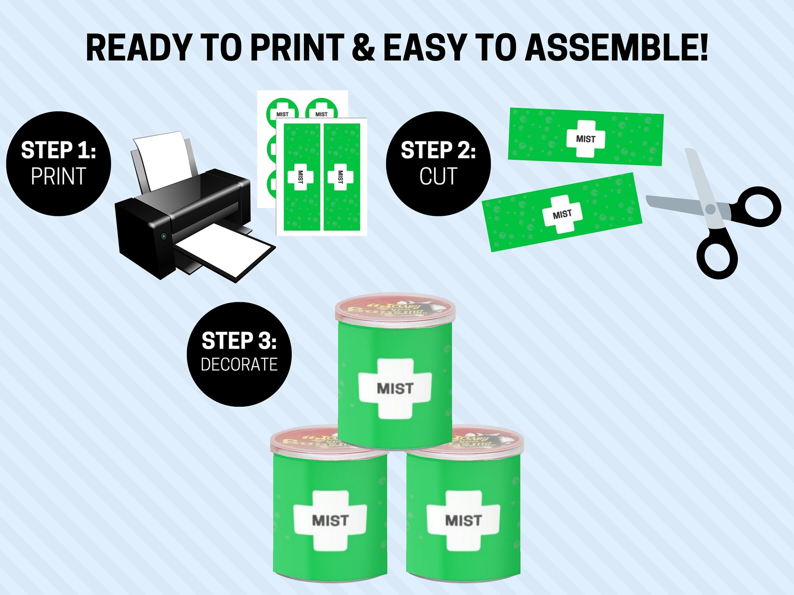 Gamer Mist Med Kit 1.3 Oz Chip Printable Labels INSTANT - Etsy