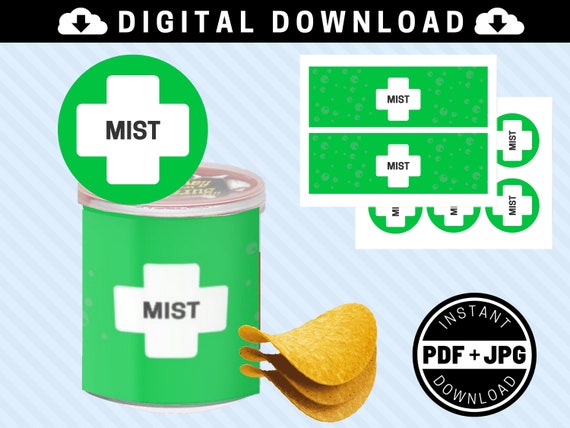 Gamer Mist Med Kit 1.3 Oz Chip Printable Labels INSTANT - Etsy