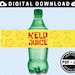 Kelp Juice 16.9oz 500 Ml Printable Bottle Labels [INSTANT DOWNLOAD ...