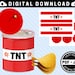 Gamer TNT 1.3 Oz Chip Printable Labels [INSTANT DOWNLOAD] - 1.3 Oz / 37 ...