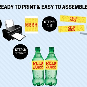 Kelp Juice 16.9oz 500 Ml Printable Bottle Labels [INSTANT DOWNLOAD ...