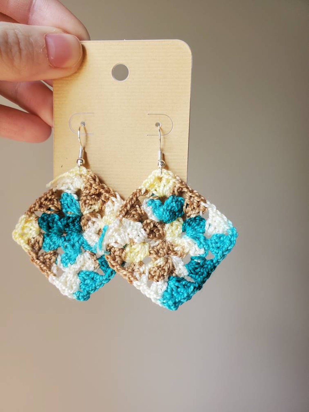 Granny Square Earrings - Etsy