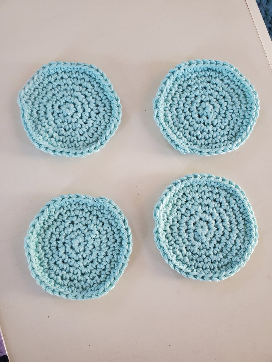 Handmade Crochet Coasters, Set of 4 - Etsy