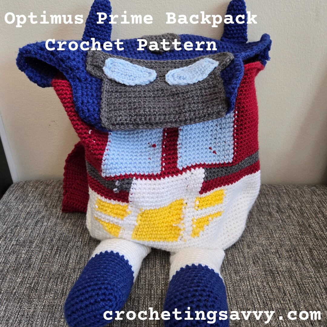 Optimus Prime Crochet Backpack Pattern - Etsy