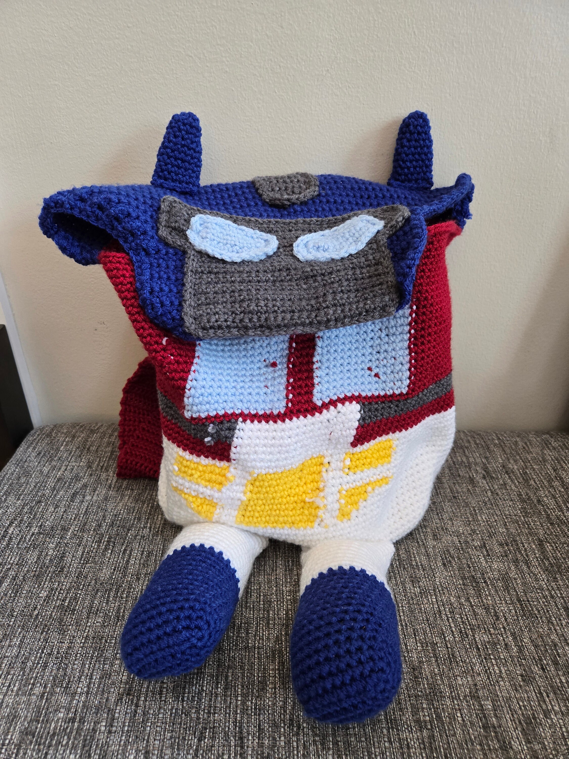 Optimus Prime Crochet Backpack Pattern - Etsy