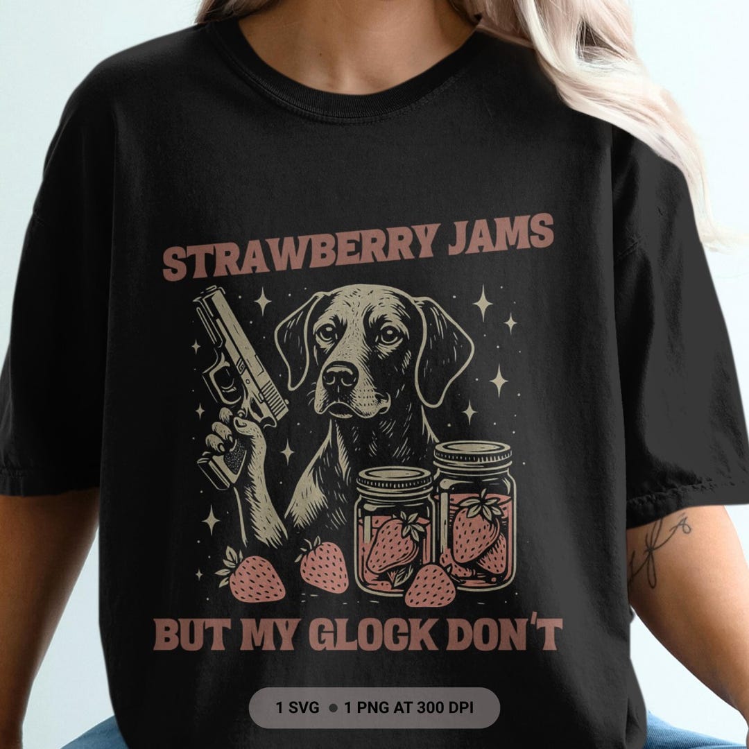 German Shorthair Pointer PNG, Strawberry Jams but My Clip Don't GSP SVG ...