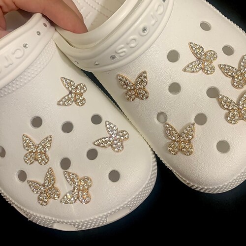 Bling Butterfly Croc Charms for Girls Cute Croc Chain Shoe - Etsy