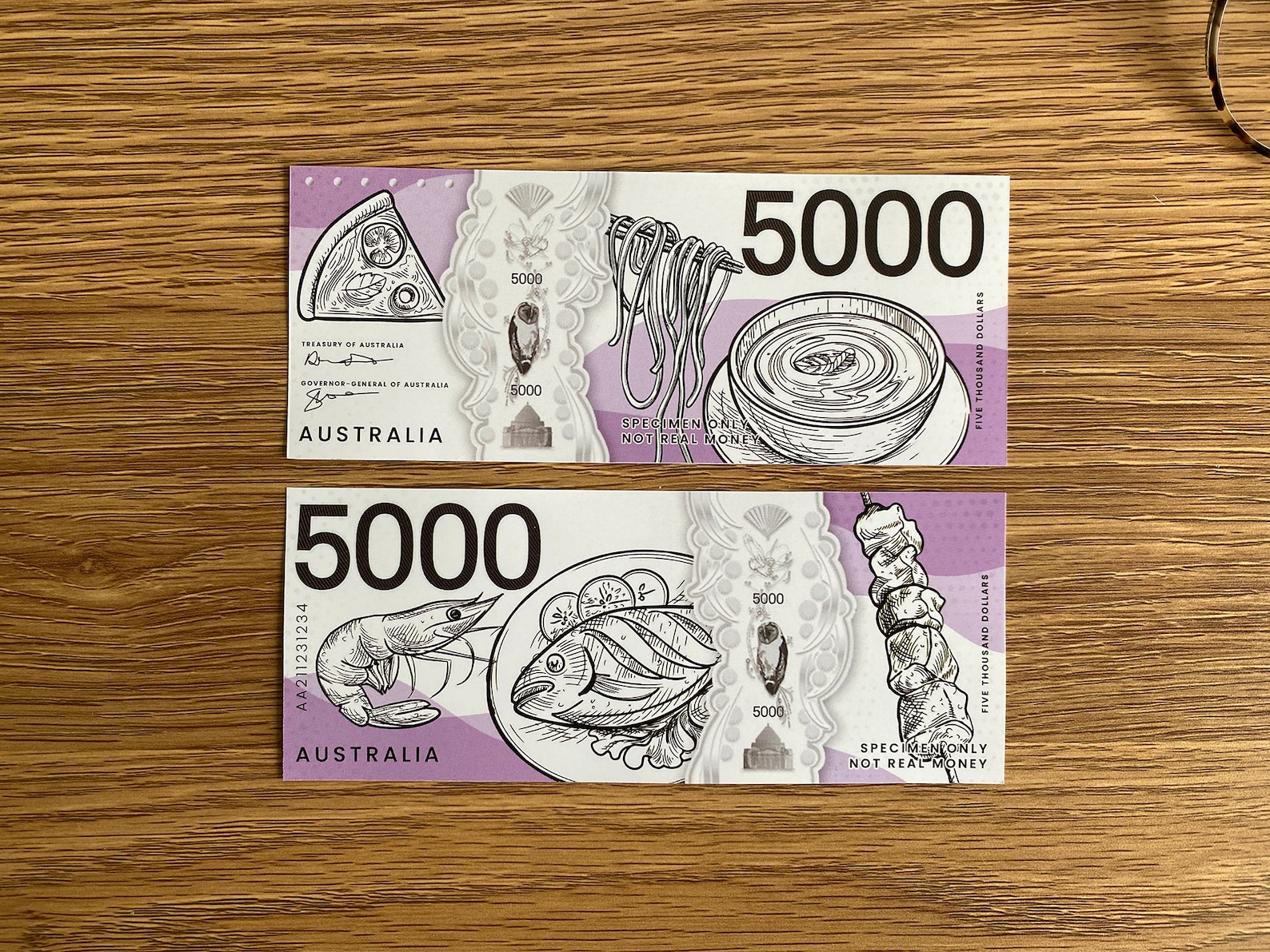 BUILD YOUR BUNDLE Banknotes Australian Bill Placeholders | Etsy Australia