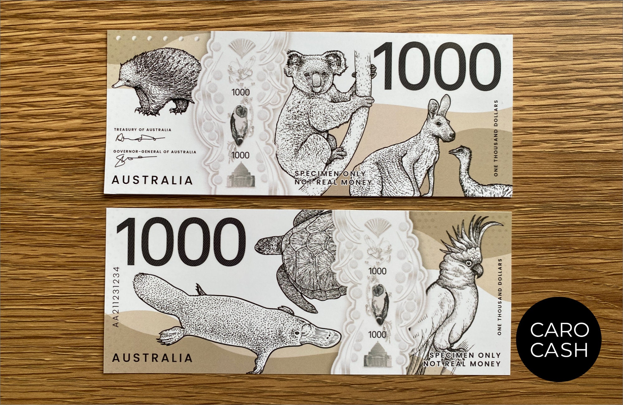 1K Australian Banknote Placeholders 1000 Dollars Aussie Fake Etsy 1k-australian-banknote-placeholders-1000-dollars-aussie-fake-etsy