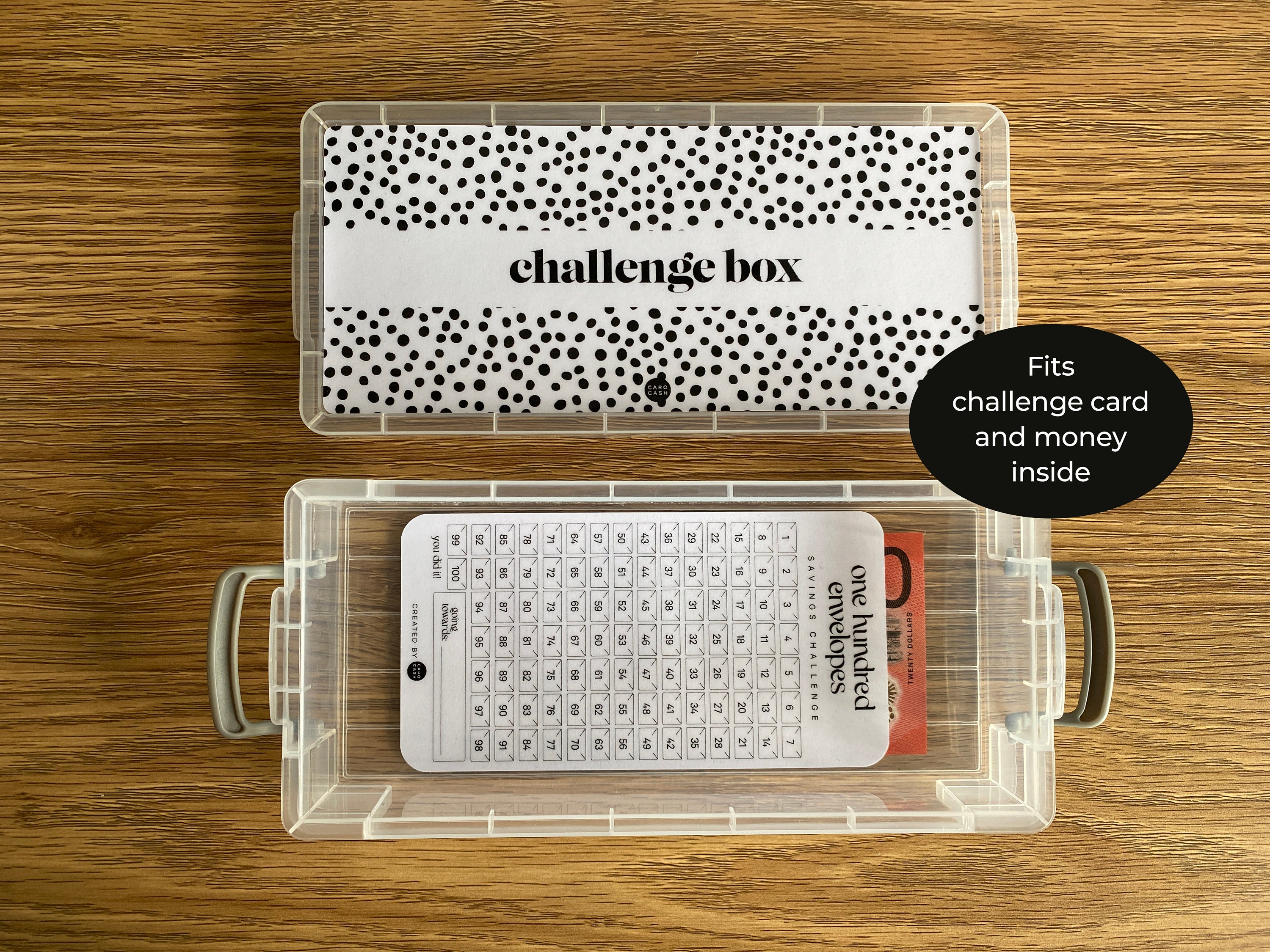 Challenge Box Laminated Challenge Card Cash Envelope - Etsy Australia